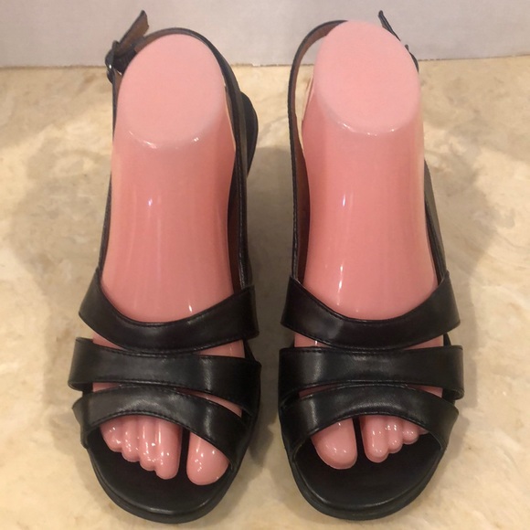 Basic Editions | Shoes | Black Strappy Heeled Sandals | Poshmark